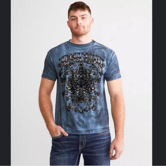 Affliction | Shirts | Affliction Mens Polaris Tshirt Aegean Blue Mens ...